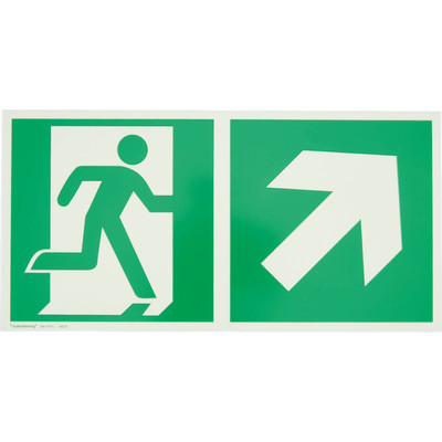 SafetyMarking® - Rettungszeichen E002 "Rettungsweg" Zusatzzeichen E006 ...