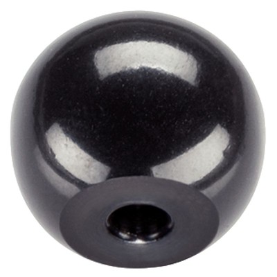 HALDER - Kugelknöpfe, DIN 319/mit konischer Bohrung, Form M | d1=32 mm / schwarz | 24560.0232 ...