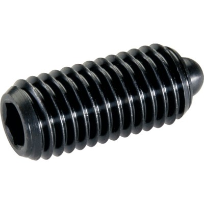 HALDER - Federndes Druckstück, mit Bolzen und Innensechskant - INCH/Automatenstahl, Standard ...