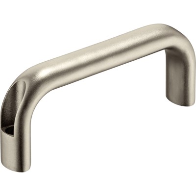HALDER - Bügelgriffe, Frontmontage/Rostfreier Stahl, matt gestrahlt | b=20 mm / l1=128 mm ...