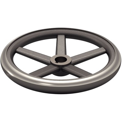 HALDER - Handräder, DIN 950 Grauguss/mit Nabennut, ohne Griff, Form N-F ...