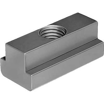 KIPP - MUTTER FÜR T-NUT, LANGE AUSFÜHRUNG M10, NB=12, VERGÜTUNGSSTAHL ...