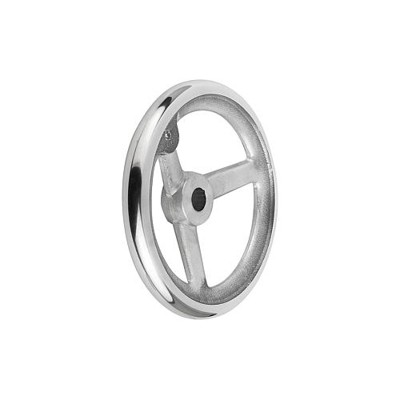 KIPP - HANDRAD DIN950, D1=80 PASSBOHRUNG D2=10H7, ALUMINIUM, OHNE GRIFF ...