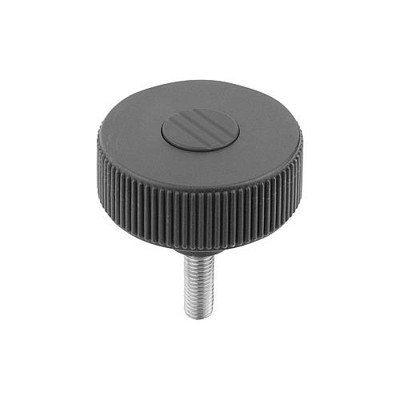 KIPP - RÄNDELRAD GR.1, D1=40 D=M06X20, , FORM:L, THERMOPLAST ...